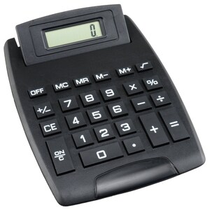 View Jot 8-Digit Black Desktop Calculators,