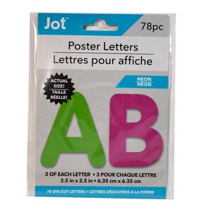 View Jot Die-Cut Poster Letters, 2.5