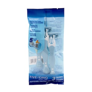 View Assured Disposable 5-Blade Razors, 3-pc