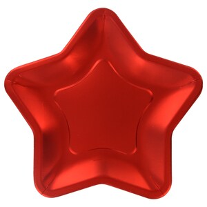 View Star-Shaped Patriotic Paper Plates, 8-ct.