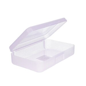 View Plastic Glitter Pencil Boxes, 8x5x2.25