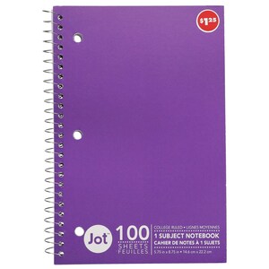 View Assorted Jot Mini-One-Subject Spiral-Bound Notebooks,