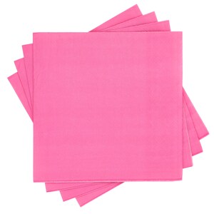 View Candy Pink Paper Lunch Napkins,
