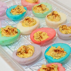 Rainbow Deviled Eggs