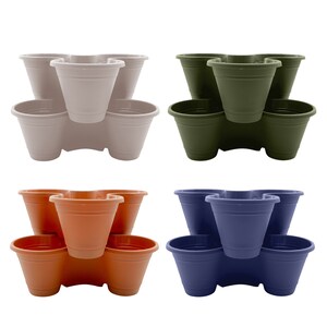View Floral Garden Medium Stackable Plastic