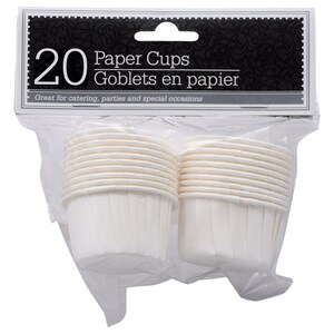 View White Paper Condiment Cups in
