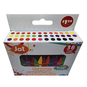 View Jot Boxed Washable Crayons, 36