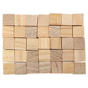 View Crafters Square Wood Craft Cubes,