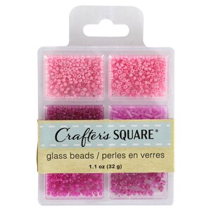View Crafters Square Glass Bead Sets,