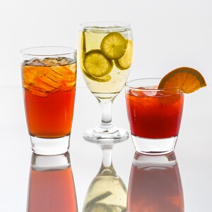 View Thick-Bottom Clear Glass Coolers, 18