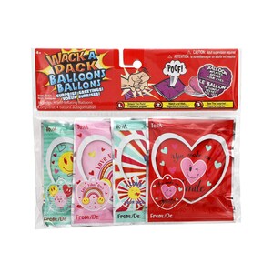 View Wack-A-Pack Assorted Self-Inflating Valentine's Balloons