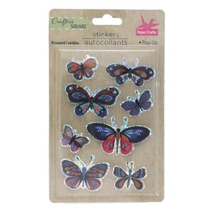 View Crafters Square Handmade Butterfly Stickers