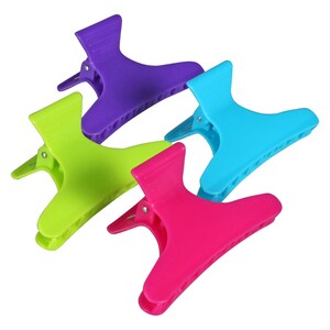 View Colored Hair Clips, 4-ct. Packs