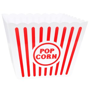 View Large Plastic Popcorn Tubs, 8.75x8.75