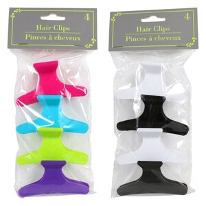View Colored Hair Clips, 4-ct. Packs