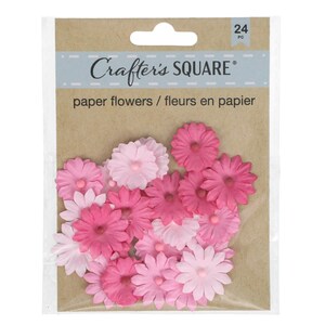View Crafters Square Paper Flowers, 24-pc.