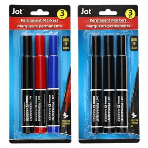 View Jot Permanent Markers, 3-ct. Packs