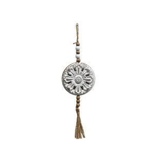 View Beaded Wood Tassel Hanger, 1