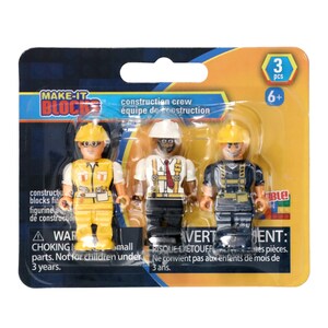 View Make-It Blocks Character Figurines, 3-ct.
