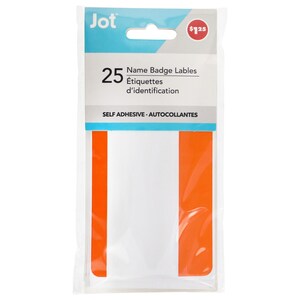 View Jot Self-Adhesive Name Badge Labels,