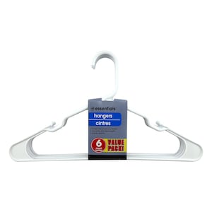 View Essentials Plastic Clothing Hangers, 7-ct.