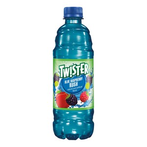 Twister Blue Raspberry Rush Flavored Beverage, 16.9 fl oz. Bottle ...