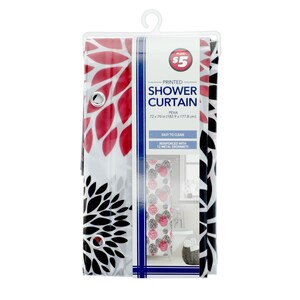 View Printed PEVA Shower Curtain, Assorted