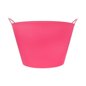View Plastic Buckets with Handles, 13.62x12.37x9.37
