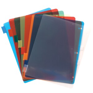 View Colorful Plastic Index Dividers, 8-ct.