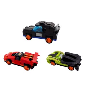 Assorted Make-It Blocks Pullback Action Car Construction Blocks, 1 ct ...