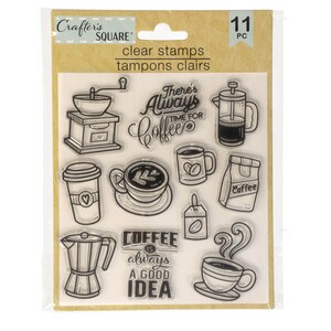 View Crafters Square Clear Stamp Sets,