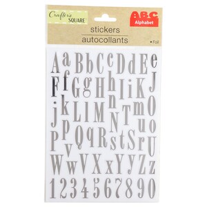 View Crafter's Square Metallic Foil Alphabet
