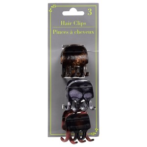 View Assorted Claw Clips, 3-ct. Packs