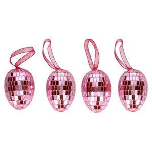 View Mirrored Disco Easter Egg Ornaments,