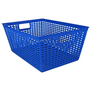 View Essentials Slotted Plastic Storage Baskets,