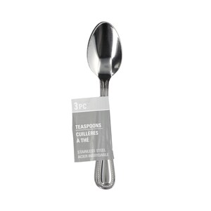 View Stainless-Steel Beaded Teaspoon, 3-ct.