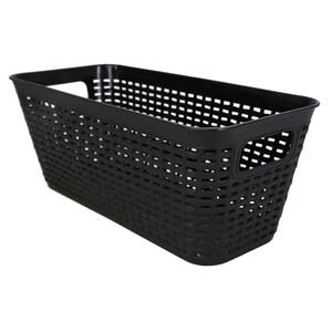 View Essentials Woven-Look Plastic Storage Baskets