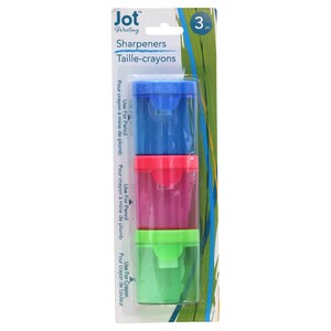 View Jot Colorful Enclosed Pencil Sharpeners,
