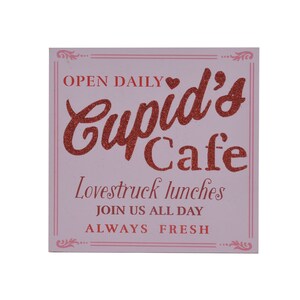 Valentine's Day Wooden Tabletop Signs, 6x6 in. | Dollar Tree