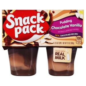Snack Pack Chocolate Vanilla Pudding Snack Cups, 4-ct. Packs | Dollar Tree