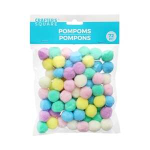 View Crafter's Square Pom Poms, Assorted
