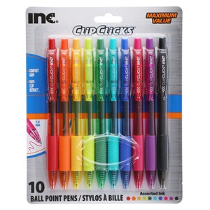 View Inc. ClipClicks Colorful Ballpoint Pens,