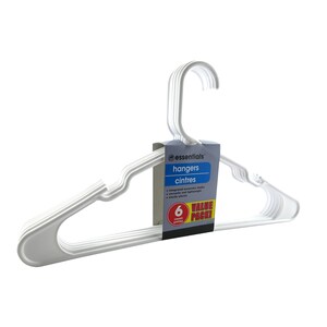 View Essentials Plastic Clothing Hangers, 7-ct.