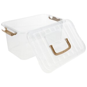 View Large Storage Tote with Lid,