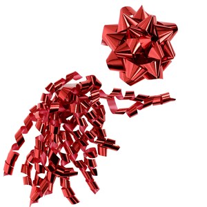 View Voila Curly Metallic Gift Bows,