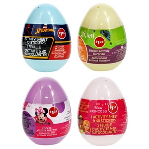 Licensed Character Plastic Easter Eggs with Prizes | Dollar Tree