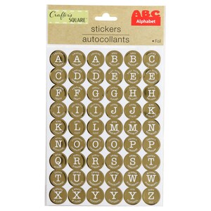 View Crafter's Square Metallic Foil Alphabet