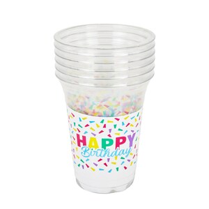 View BIRTHDAY TUMBLER 16OZ 6CT