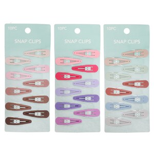 Hair Snap Clips, 10-ct. Packs | Dollar Tree