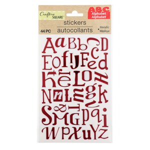 View Crafter's Square Puffy Foil Alphabet